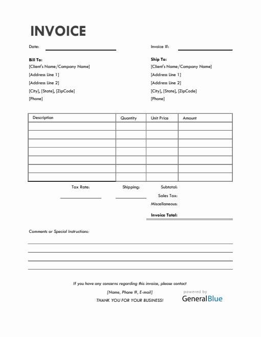 Invoice Templates