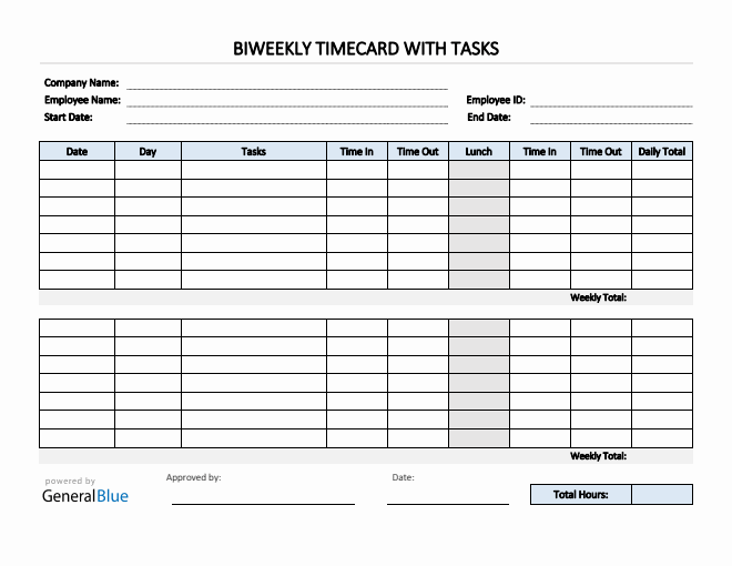 Timesheet Templates