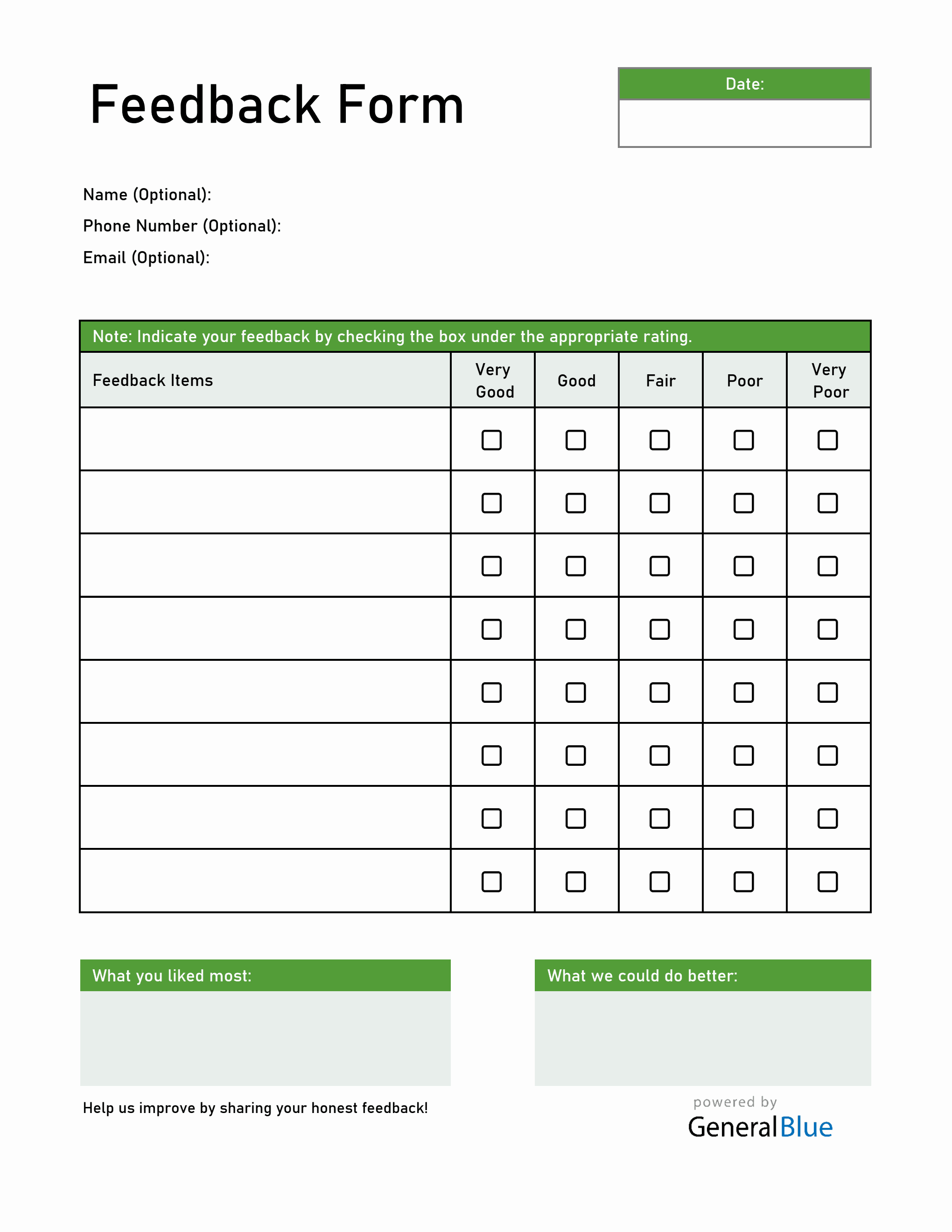 Free Excel Customer Satisfaction Survey Templates