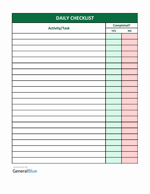 Checklist Templates