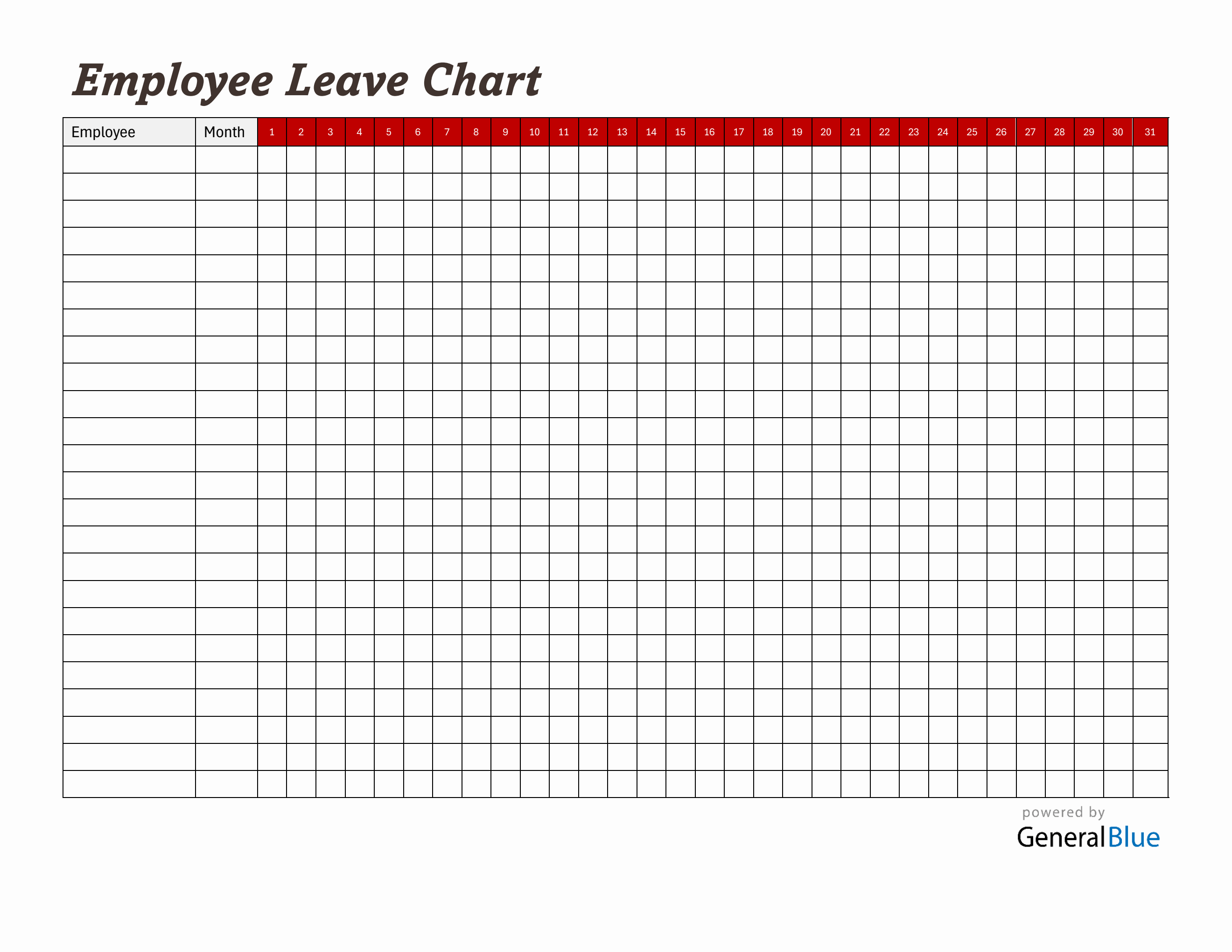Free Employee Leave Tracker - Easy to Download in Word