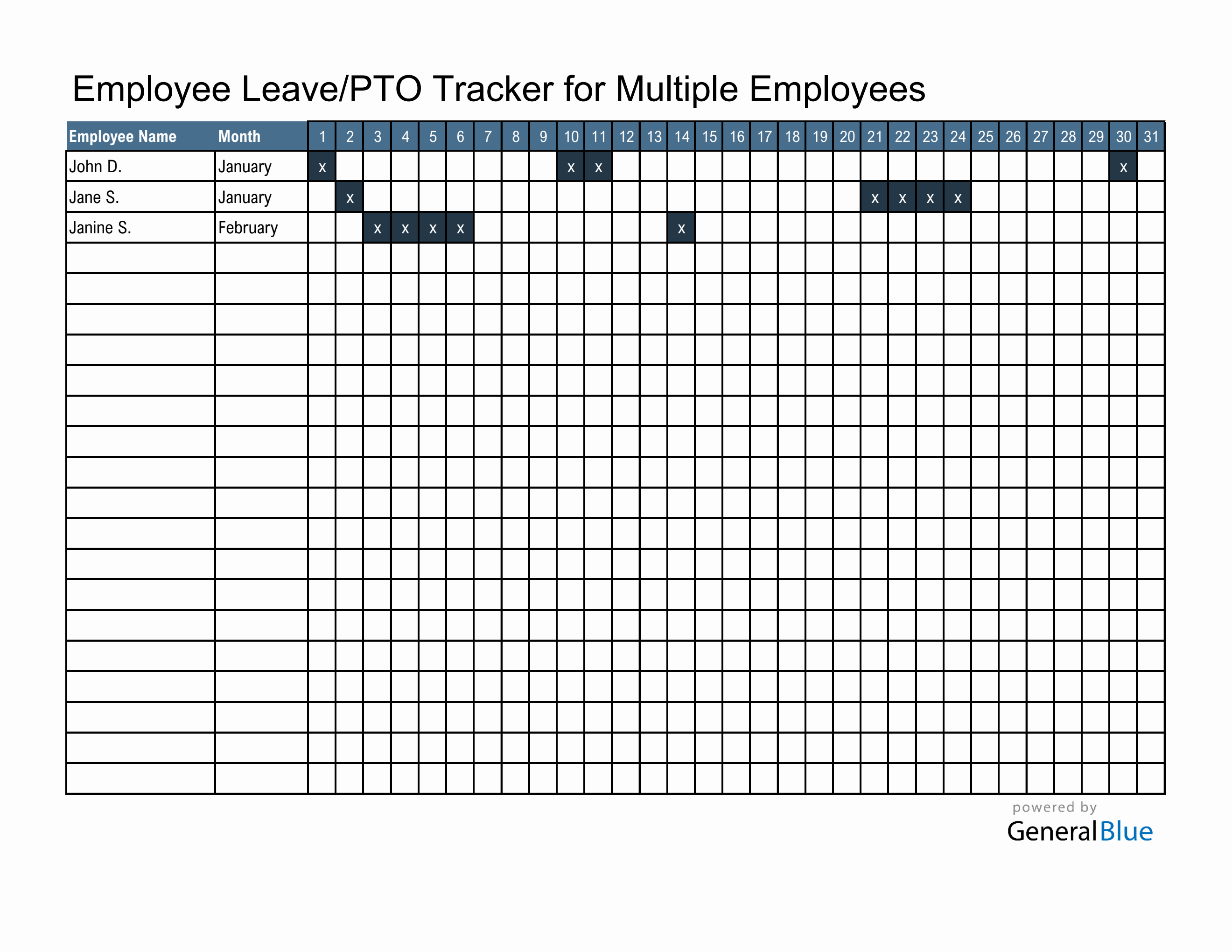 Free Employee Leave Tracker - Easy to Download in Excel