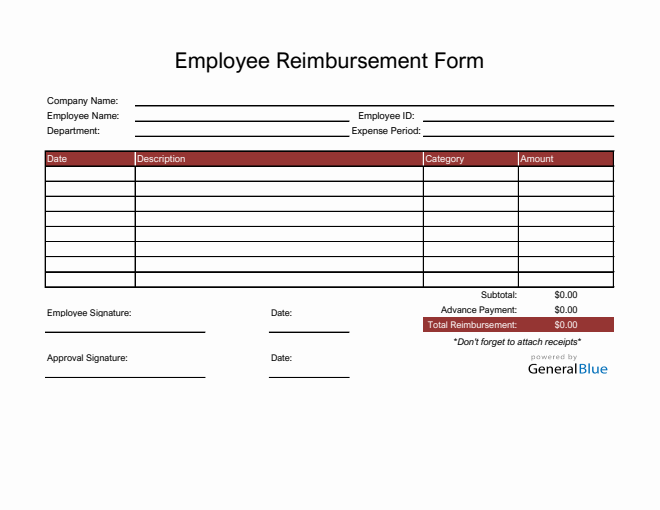 Reimbursement Templates