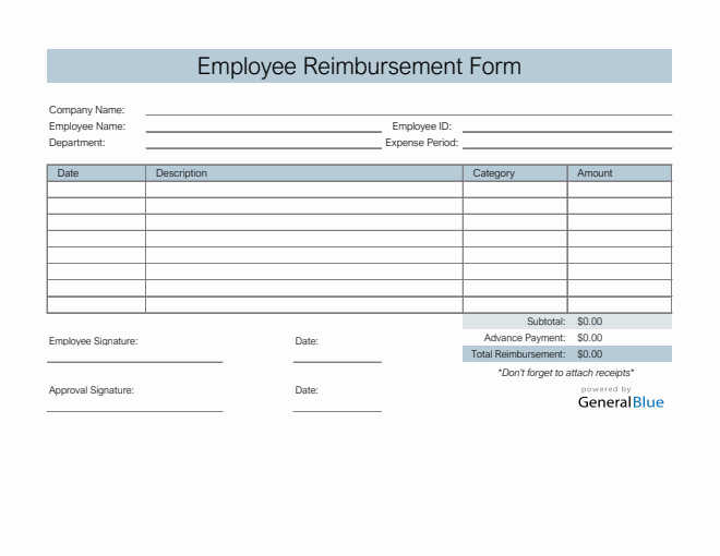 Reimbursement Templates