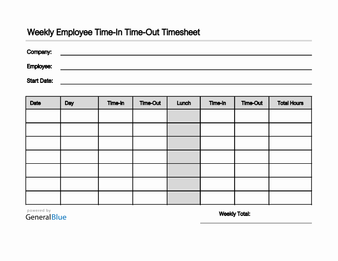 Timesheet Templates