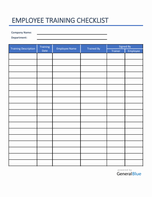 Checklist Templates