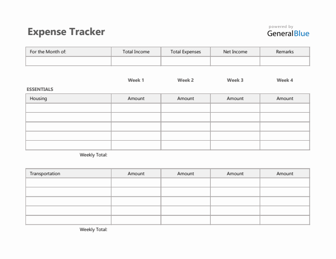 Expense Templates