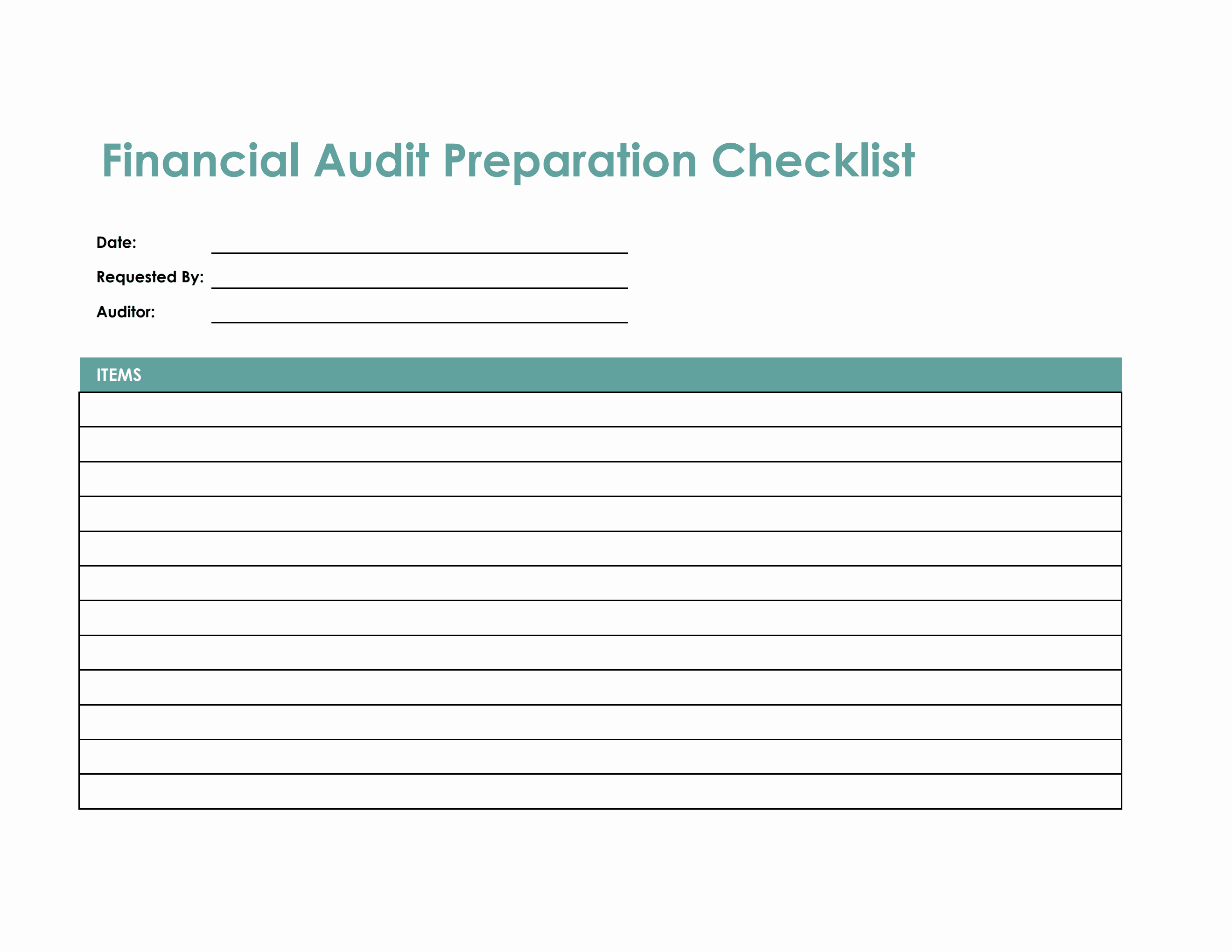 Free Excel Audit Templates