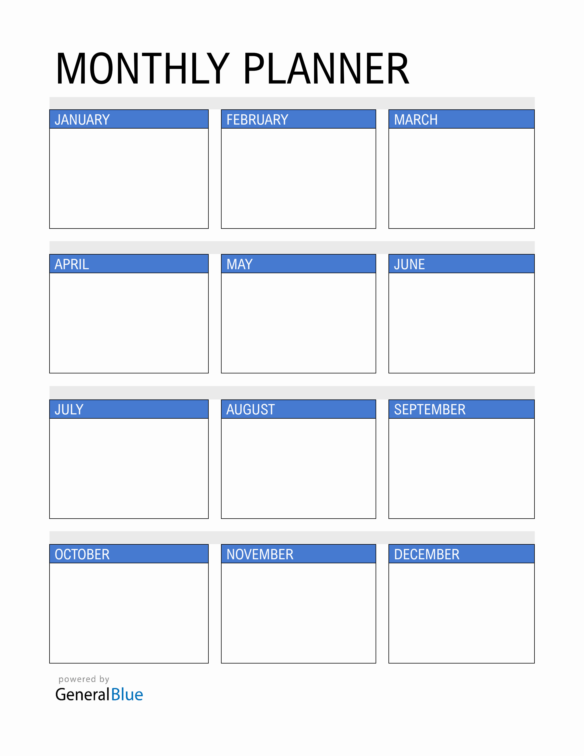 Free Word Planner (Word)