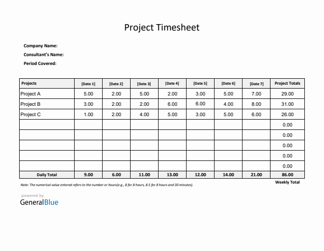 Timesheet Templates