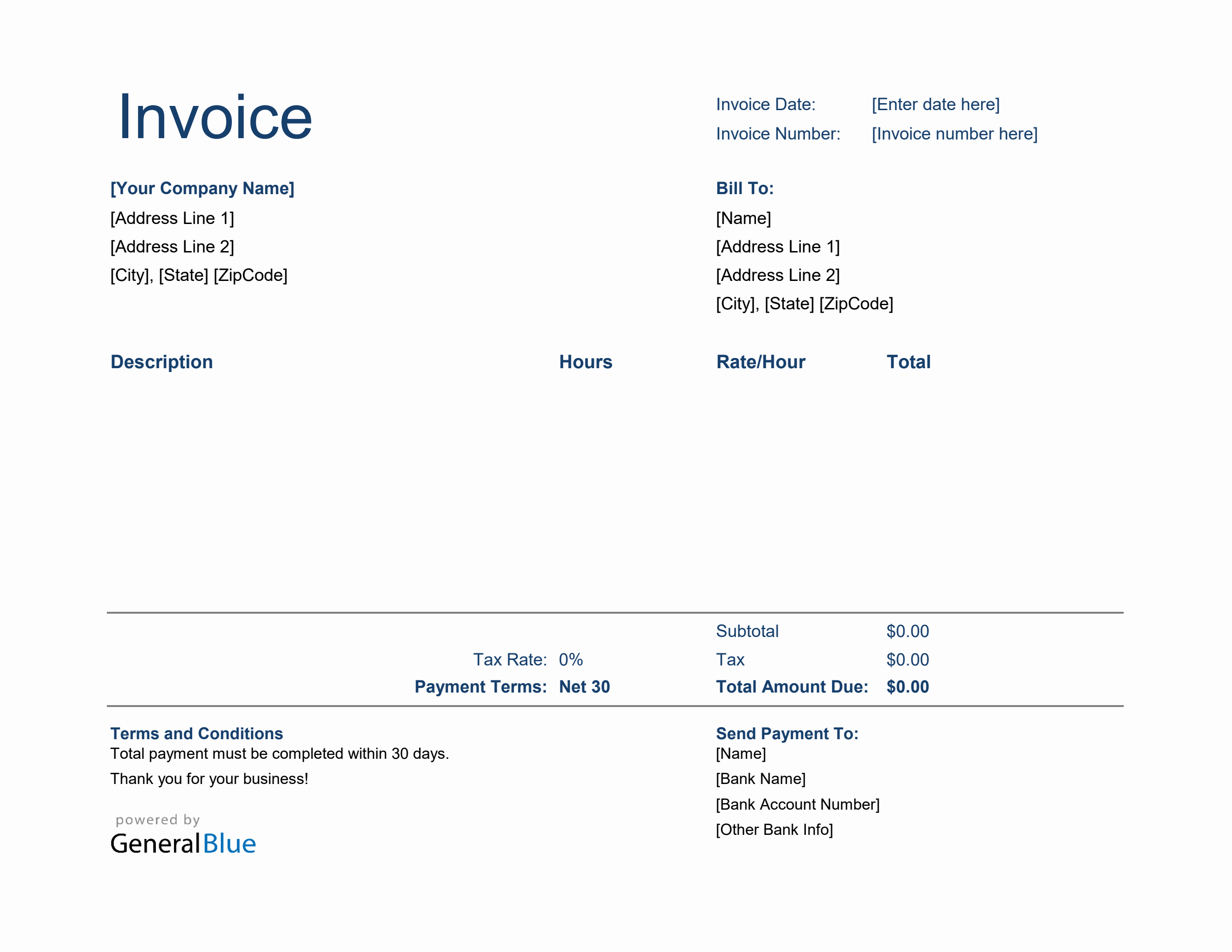 Free Excel Freelance Invoice Templates