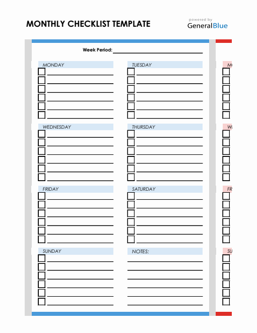 Checklist Templates