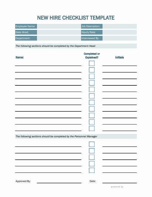Checklist Templates