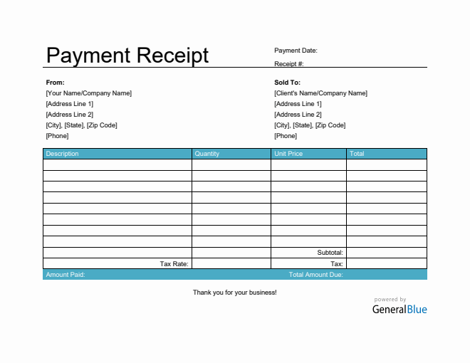 Receipt Templates