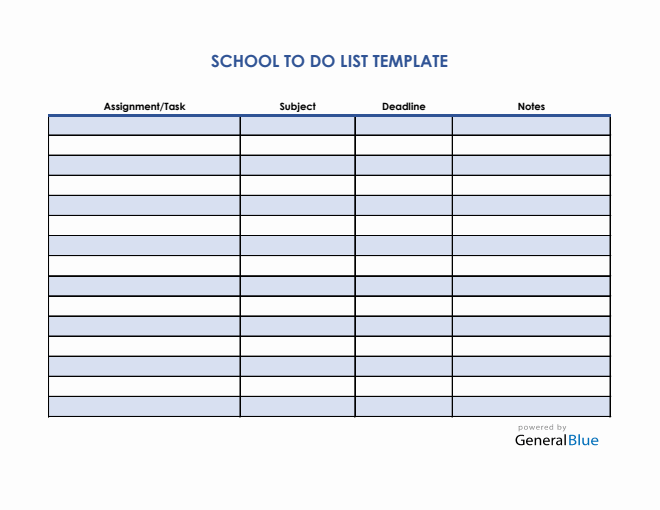 To Do List Templates