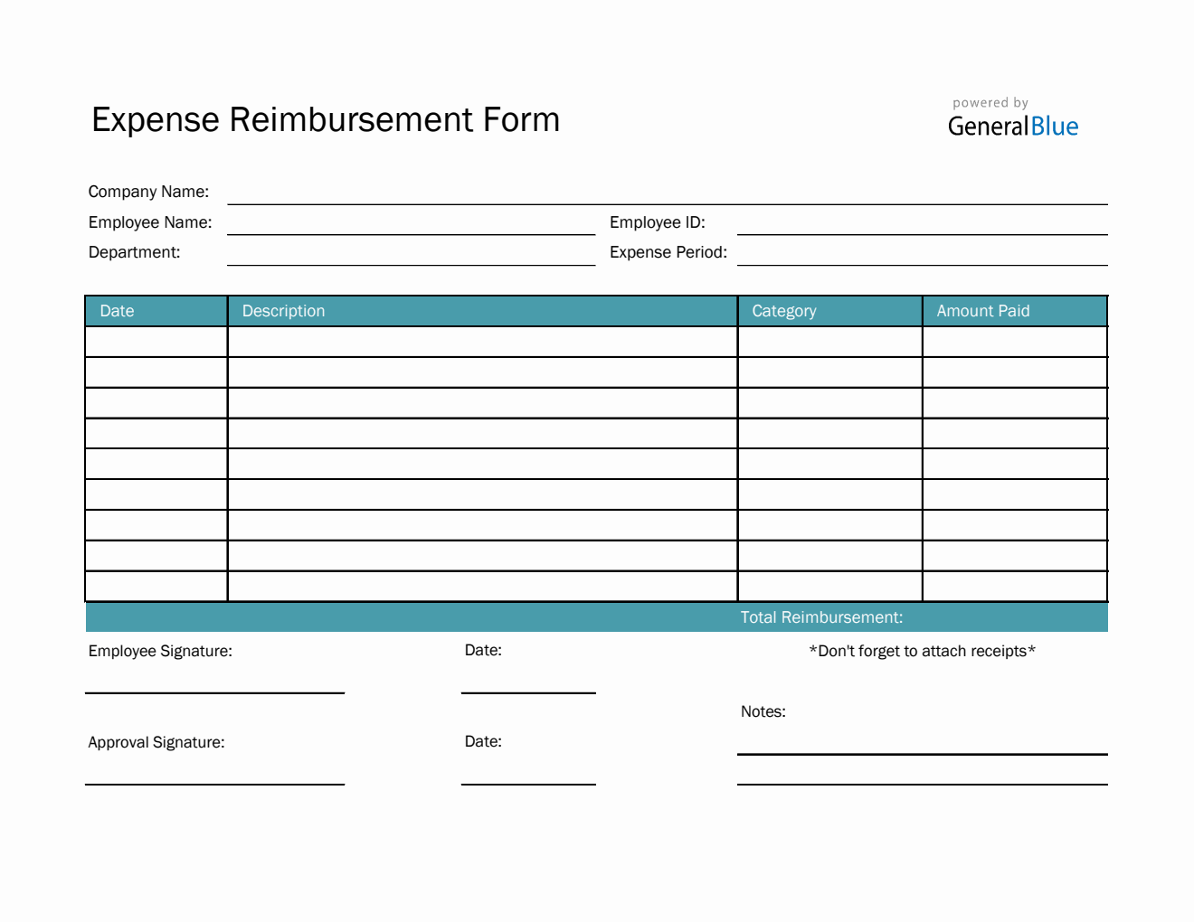 Reimbursement Templates reimbursement-templates