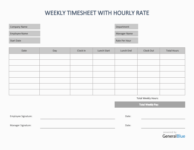 Timesheet Templates