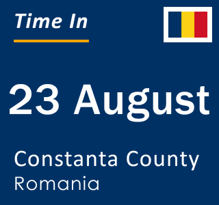 Current Local Time in 23 August, Constanta County, Romania
