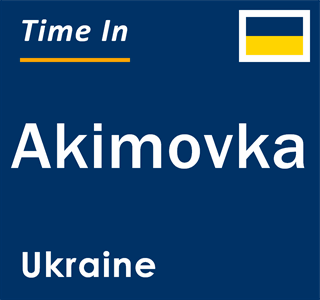 Current Local Time in Akimovka, Ukraine