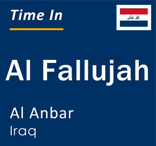 Current Local Time in Al Fallujah, Al Anbar, Iraq