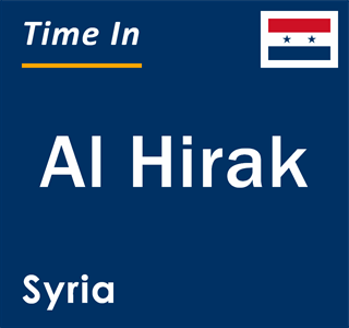 Current Local Time in Al Hirak, Syria