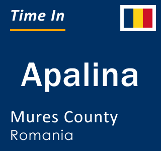 Current Local Time in Apalina, Mures County, Romania