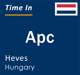 Current Local Time in Apc, Heves, Hungary