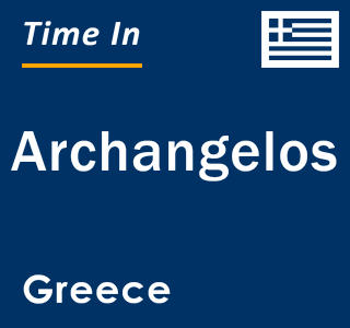 Current Local Time in Archangelos, Greece