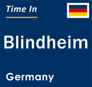 Current Local Time in Blindheim, Germany
