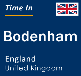 Current Local Time in Bodenham, England, United Kingdom