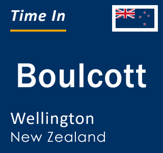 Current Local Time in Boulcott, Wellington, New Zealand