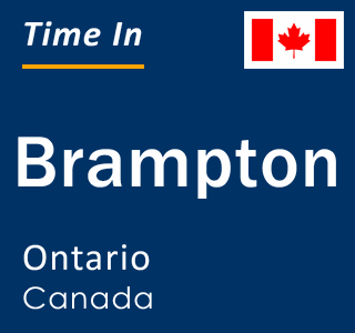 Current Local Time in Brampton, Ontario, Canada
