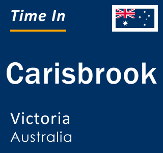 Current Local Time in Carisbrook, Victoria, Australia