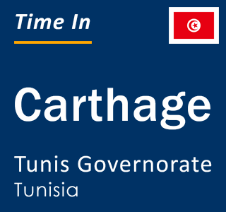 Current Local Time in Carthage, Tunis Governorate, Tunisia