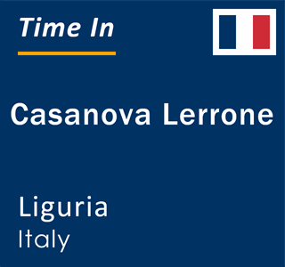 Current Local Time in Casanova Lerrone, Liguria, Italy