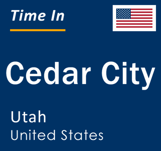 Current Local Time in Cedar City, Utah, United States