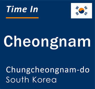 Current Local Time in Cheongnam, Chungcheongnam-do, South Korea