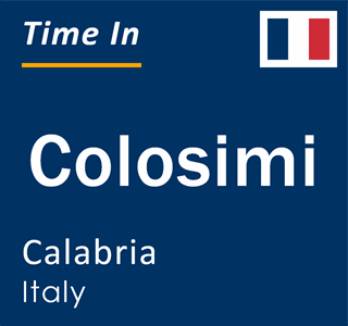 Current Local Time in Colosimi, Calabria, Italy