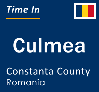 Current Local Time in Culmea, Constanta County, Romania