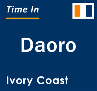 Current Local Time in Daoro, Ivory Coast
