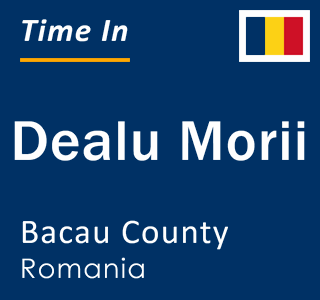Current Local Time in Dealu Morii, Bacau County, Romania