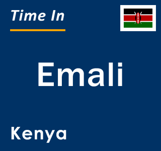Current Local Time in Emali, Kenya