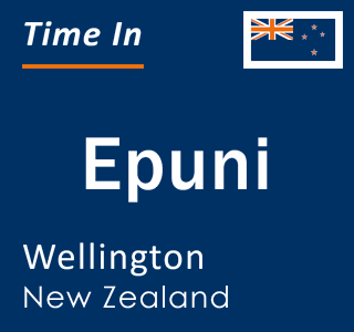 Current Local Time in Epuni, Wellington, New Zealand