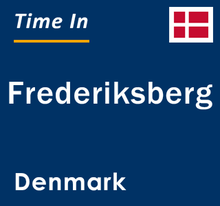 Current Local Time in Frederiksberg, Denmark