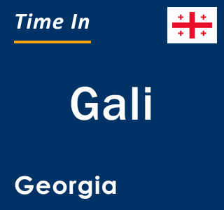 Current Local Time in Gali, Georgia