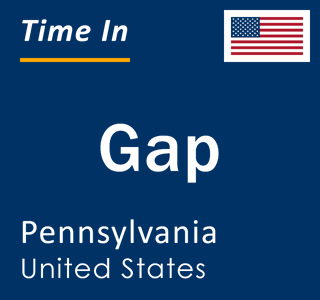 Current Local Time in Gap, Pennsylvania, United States