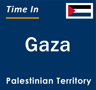 Current Local Time in Gaza, Palestinian Territory