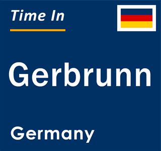 Current Local Time in Gerbrunn, Germany