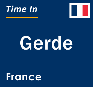 Current Local Time in Gerde, France