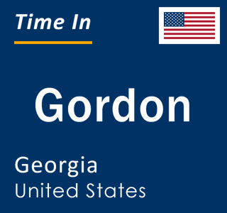 Current Local Time in Gordon, Georgia, United States